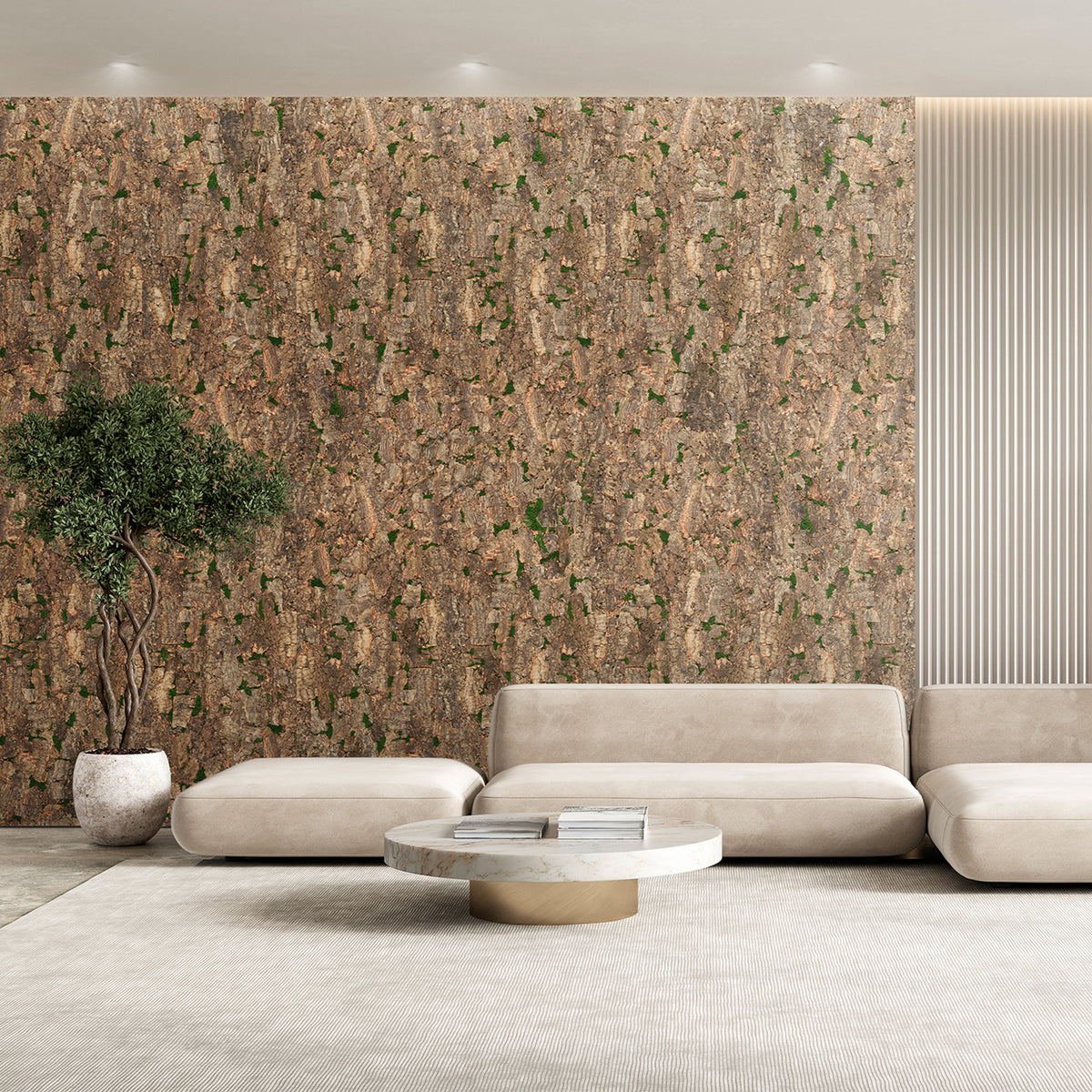 Muratto® Cork Bark Virgin Tree Wall Panels