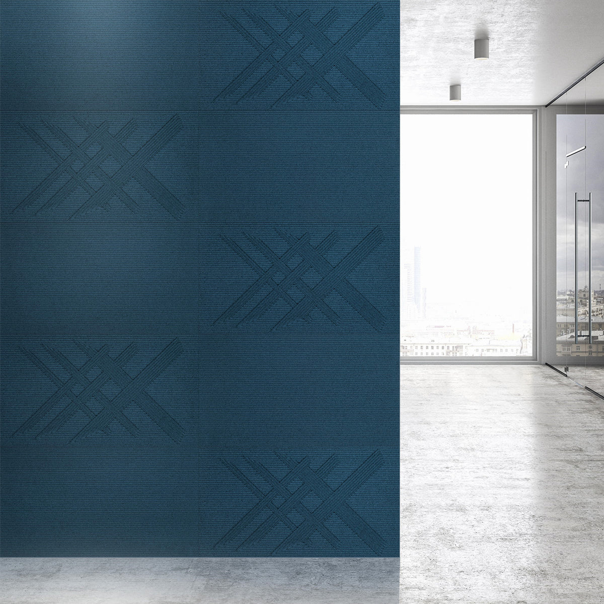 Muratto® Organic Strips Cross Luxury Cork Wall Tiles