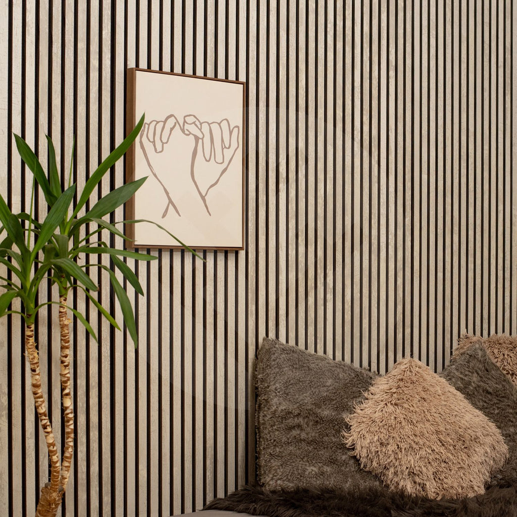 Acupanel® | Oxide White | Slat Wall Panel