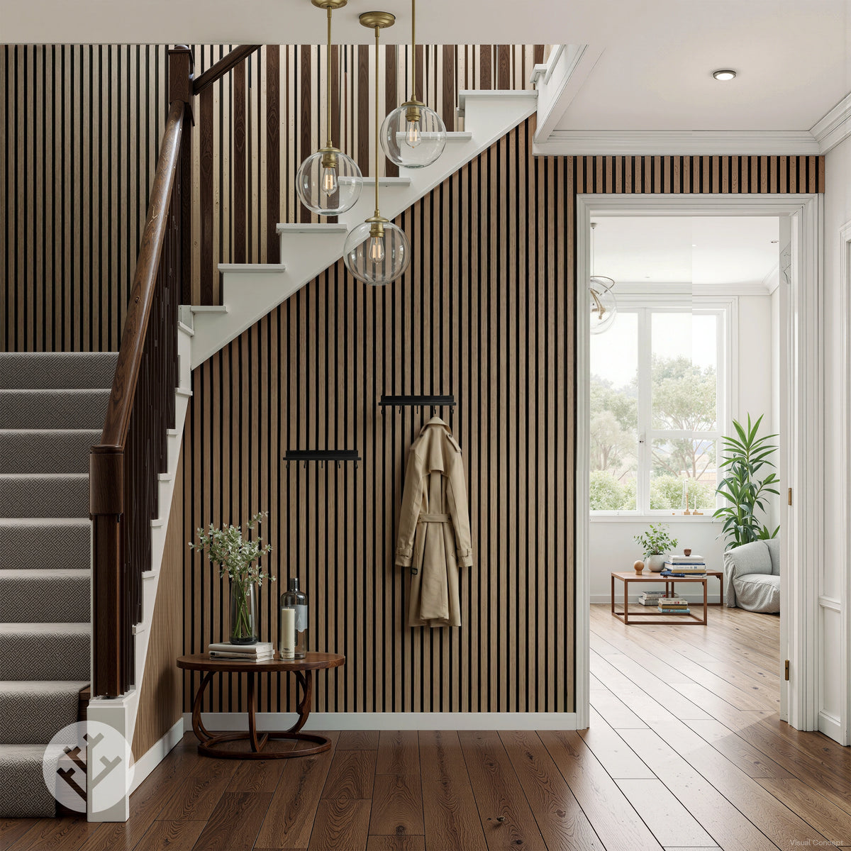 Shelf with Five Hooks | Panel Accessories by Acupanel®