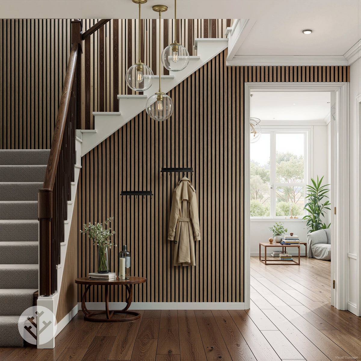 Shelf with Five Hooks | Panel Accessories by Acupanel®