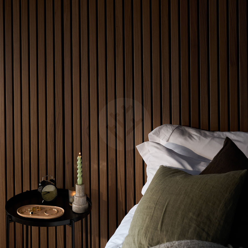 Acupanel® Luxe Natural Walnut Acoustic Wood Wall Panels