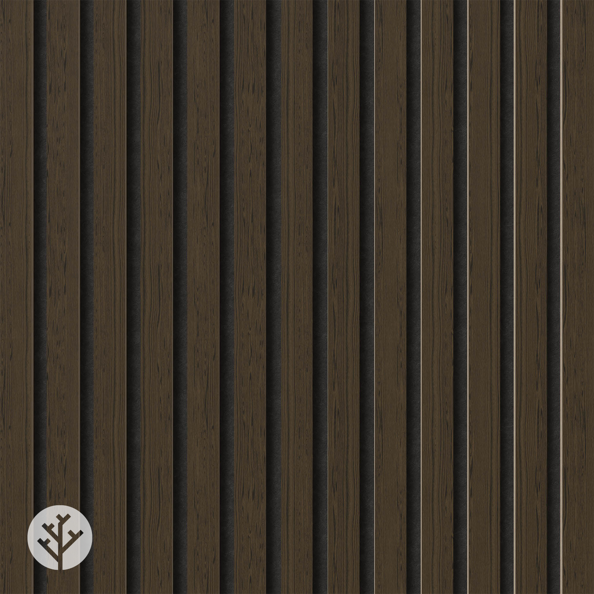 Acupanel® Smoked Oak Fire-Rated Acoustic Wood Wall Panels